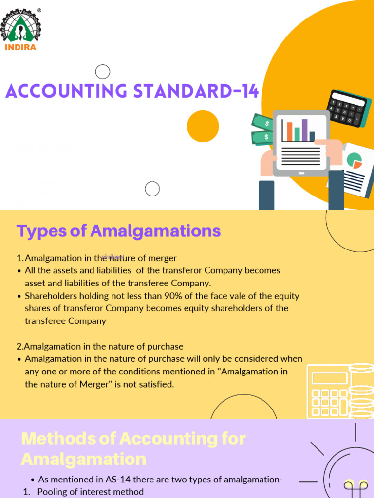Understanding Accounting Standard-14 Amalgamation | PDF | Consolidation ...