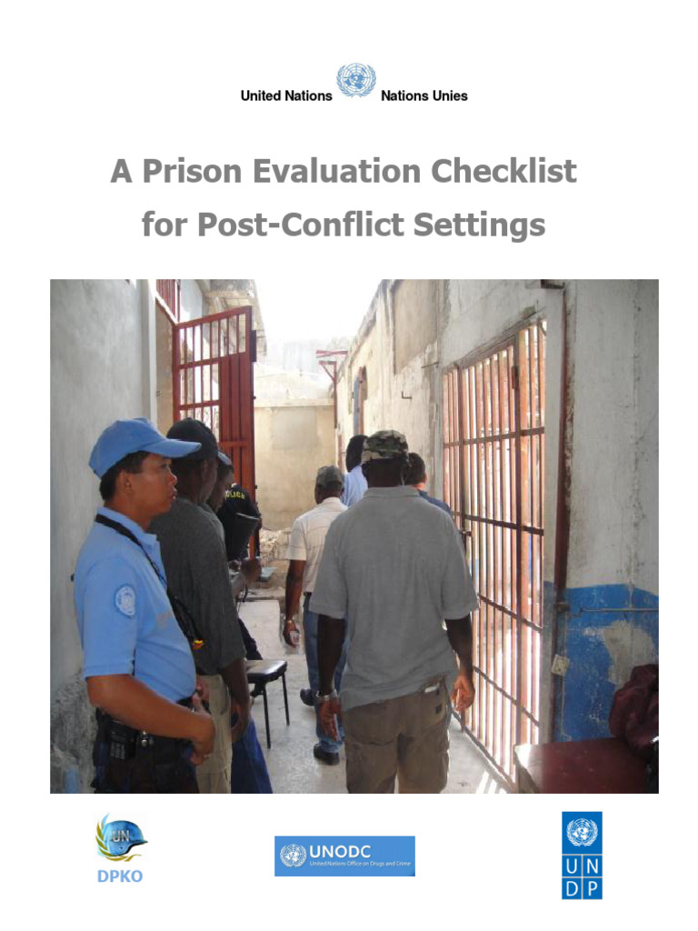 FINAL GFP Prison Evaluation Checklist - July 2014 | PDF | Prison | Detention (Imprisonment)