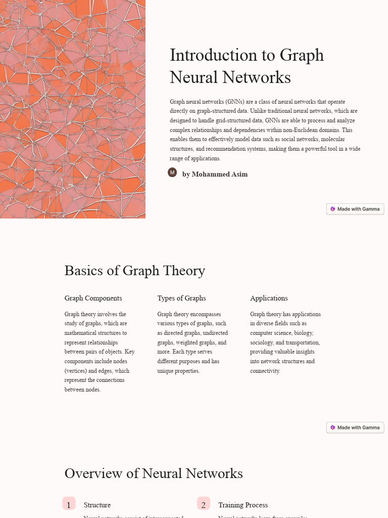Introduction To Graph Neural Networks | PDF | Artificial Neural Network | Applied Mathematics
