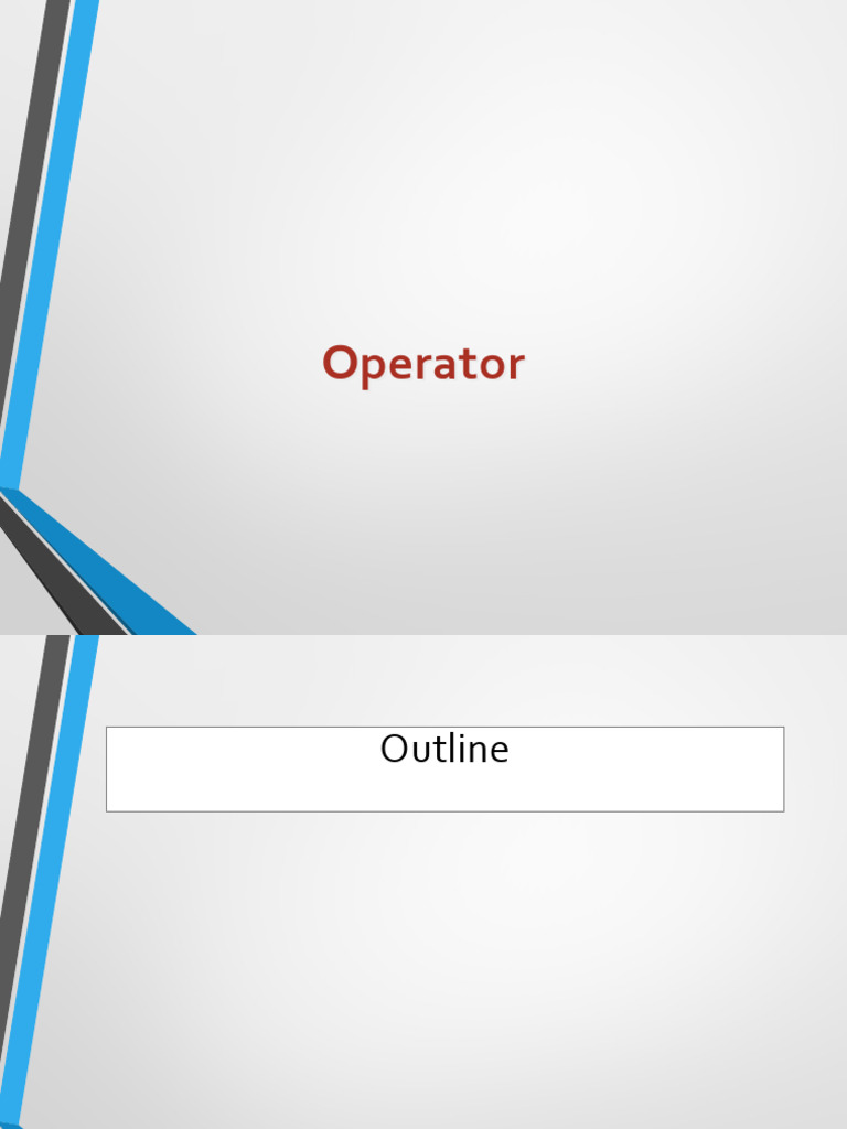 C++ Operators | PDF | Arithmetic | Mathematical Logic