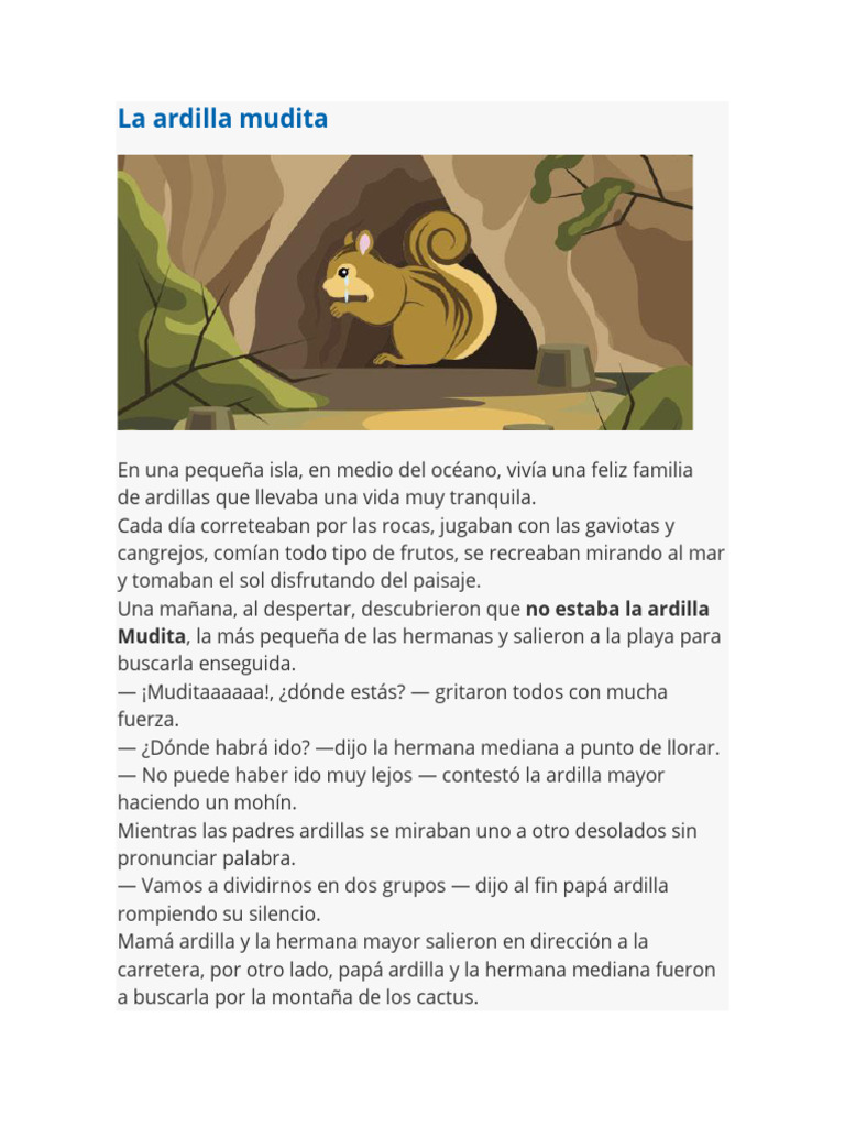 La Ardilla Mudita | PDF