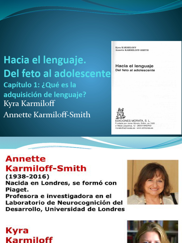 1 Karmiloff - Smith Capítulo 1 | PDF | Aquisición de idioma | Lingüística