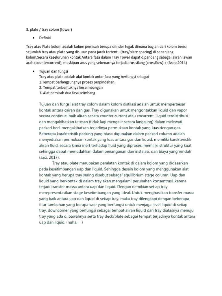 Alat Tray Colom Atau Tray Tower (Nadia & Hikma) | PDF