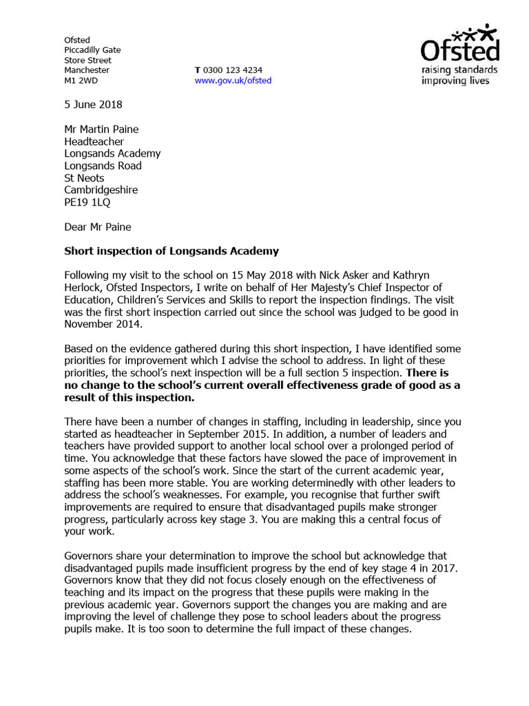 Longsands Academy 1 | PDF | Teachers | Schools