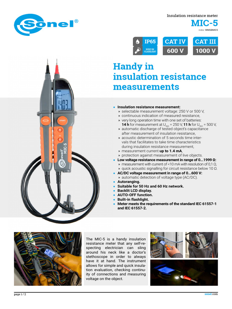 Datasheet MIC-5 EN v1.01 | PDF | Electrical Resistance And Conductance ...