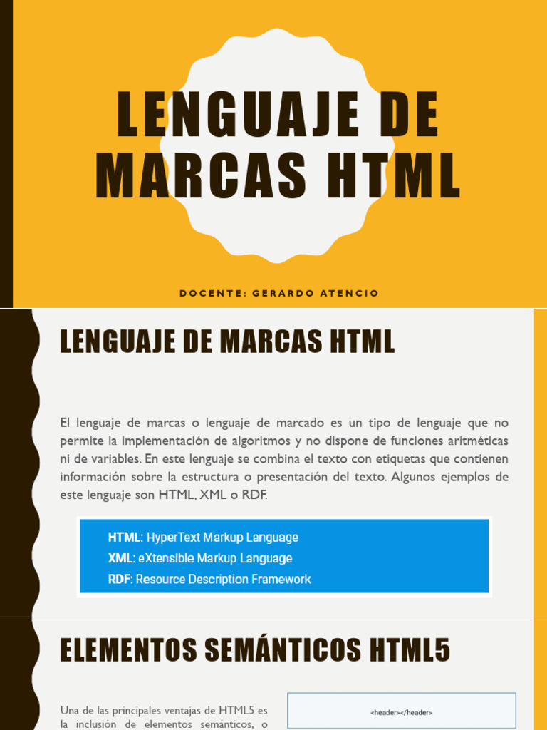 html | PDF | HTML | Lenguaje de marcado