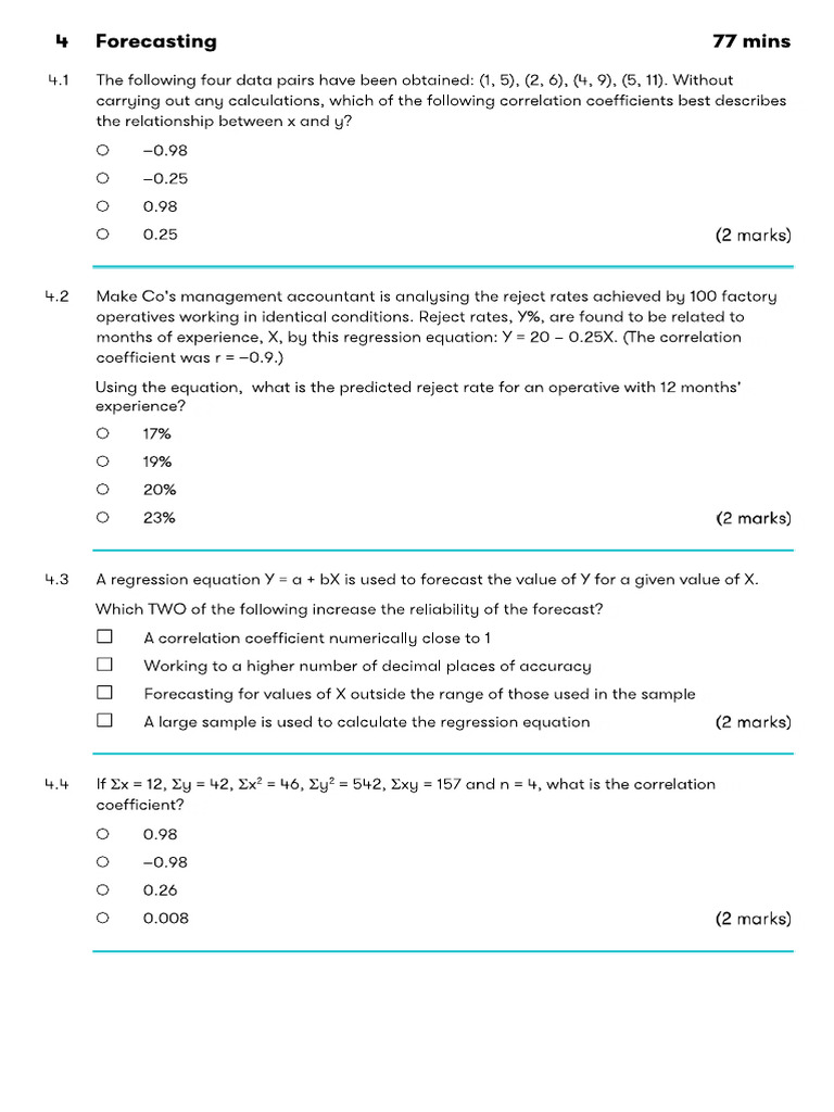 Regression & Correlation Analysis | PDF | Time Series | Regression Analysis