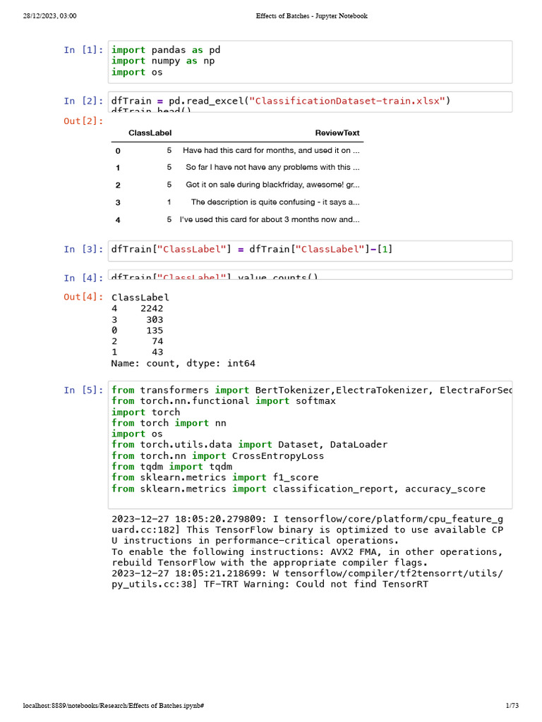 Effects of Batches - Jupyter Notebook | Download Free PDF | Computer Science | Computer Programming
