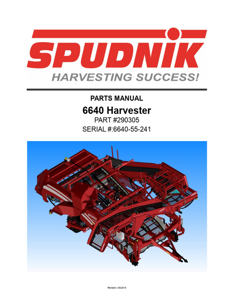 66arrancadeira Spudnik 6640 Harvester | PDF | Safety | Occupational ...
