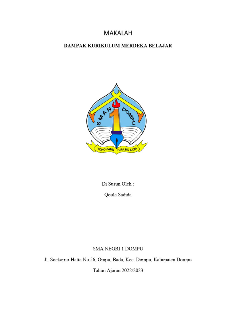 Dampak Kurikulum Merdeka Belajar | PDF