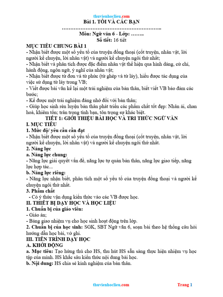 GA Ngu Van 6 KNTT HK1 Bo2 | PDF