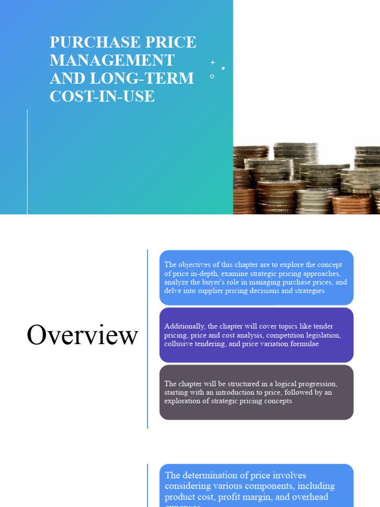 8.6.9 Purchase Price Management and Long-Term Cost-In-use | PDF ...
