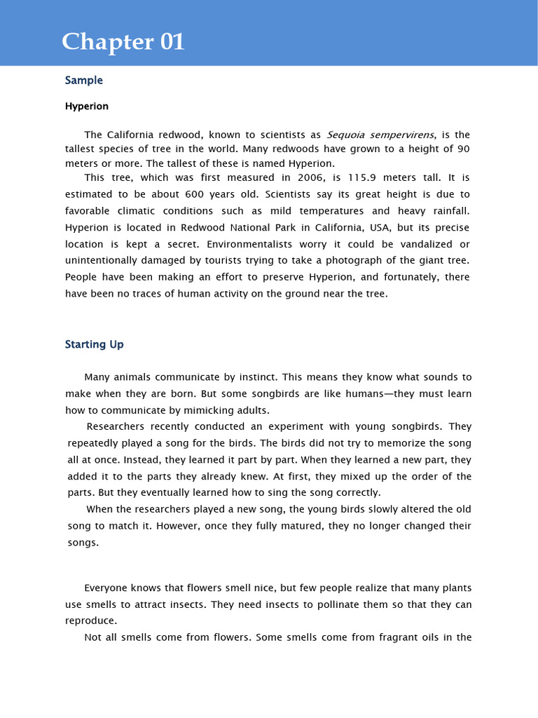 Activator_Reading for the TOEFL iBT_Intermediate의 본문 Passages (1) | PDF ...