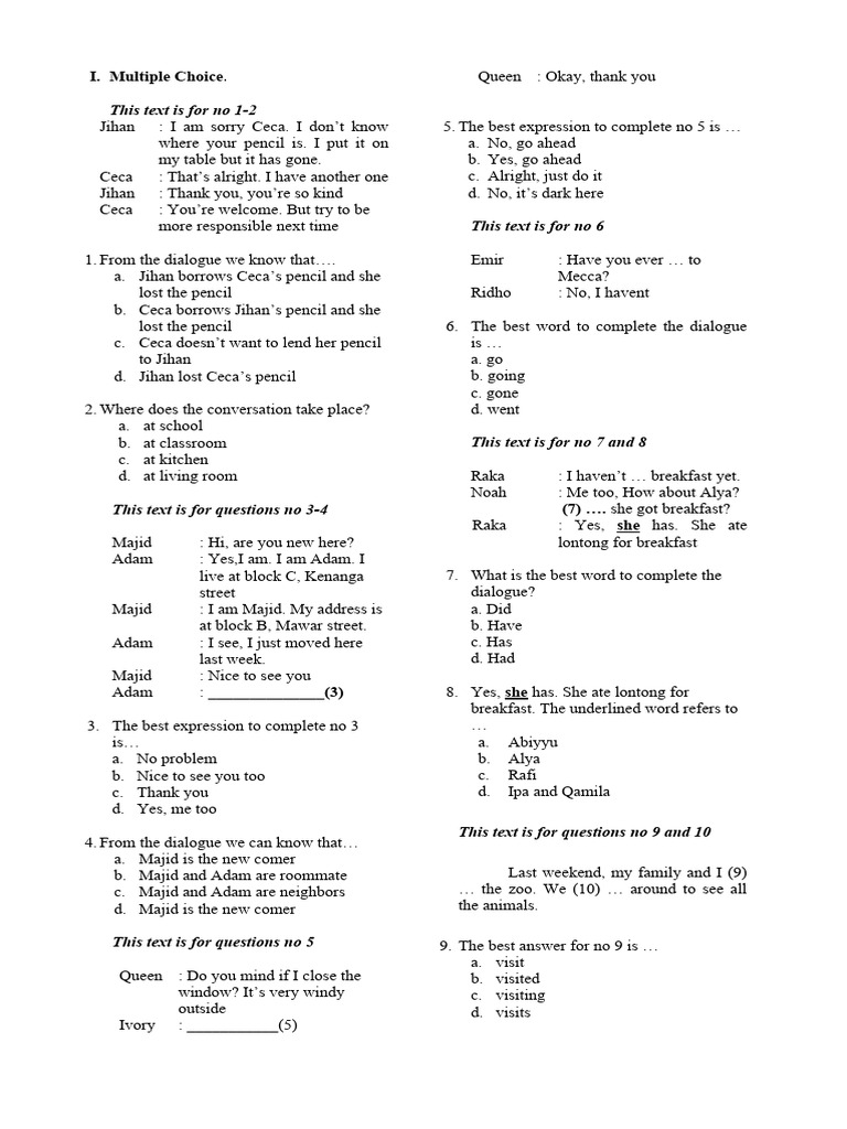 English Language Practice Questions | PDF | Mark Zuckerberg