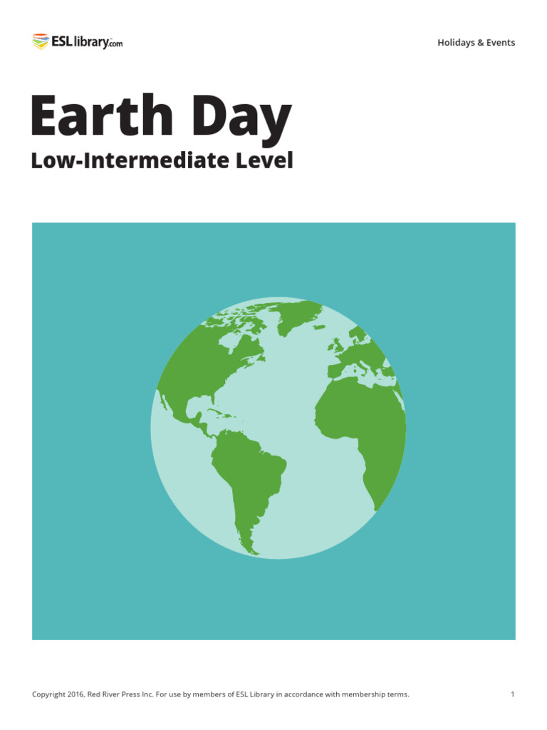 93 Earth-Day Low-Int US | PDF | English Language | Reuse