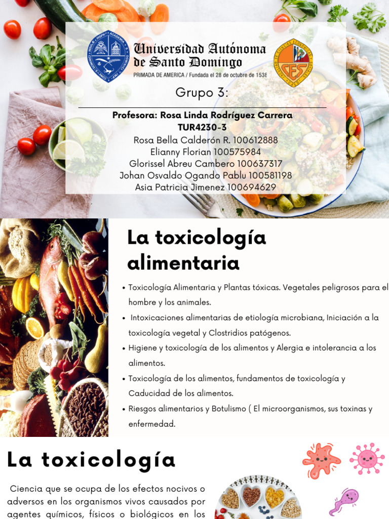 Toxicología Alimentaria | PDF | Alimentos | Toxicología