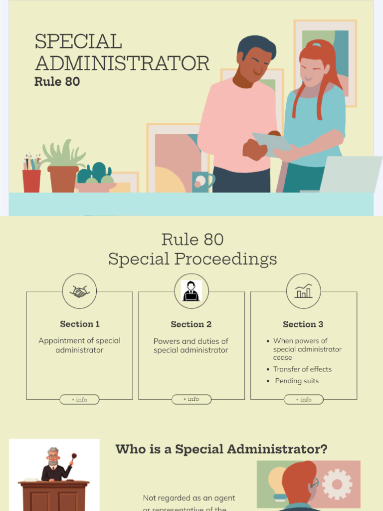 Rule 80 Special Administrator | PDF