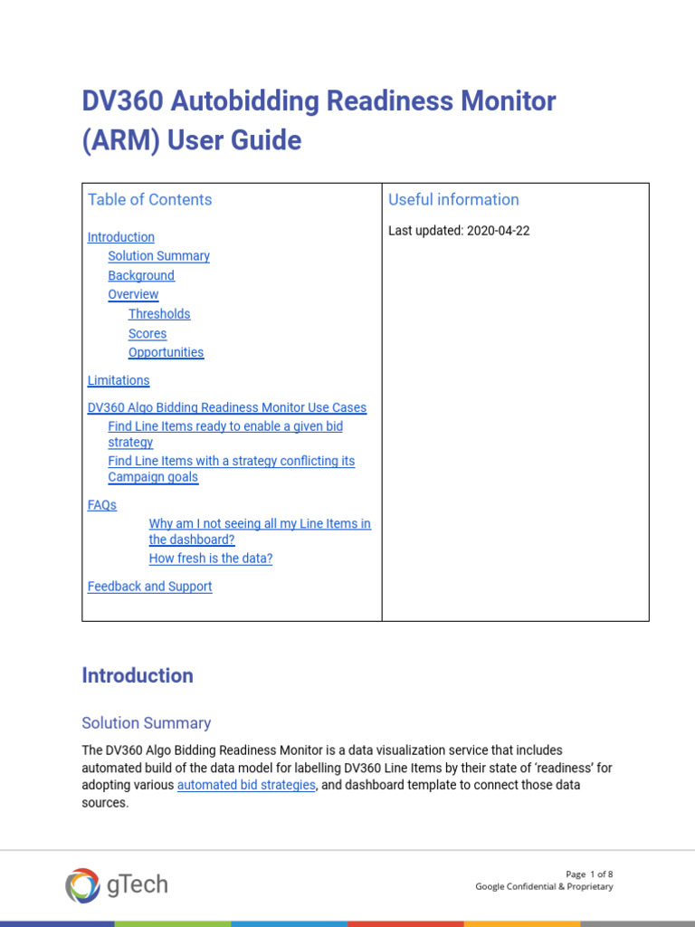 DV360 ARM User Guide | Download Free PDF | Cyberspace | Information Technology Management