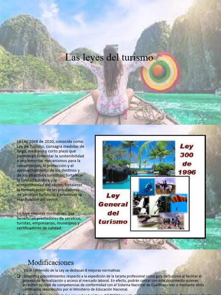 Las Leyes Del Turismo | PDF | Turismo | Economias