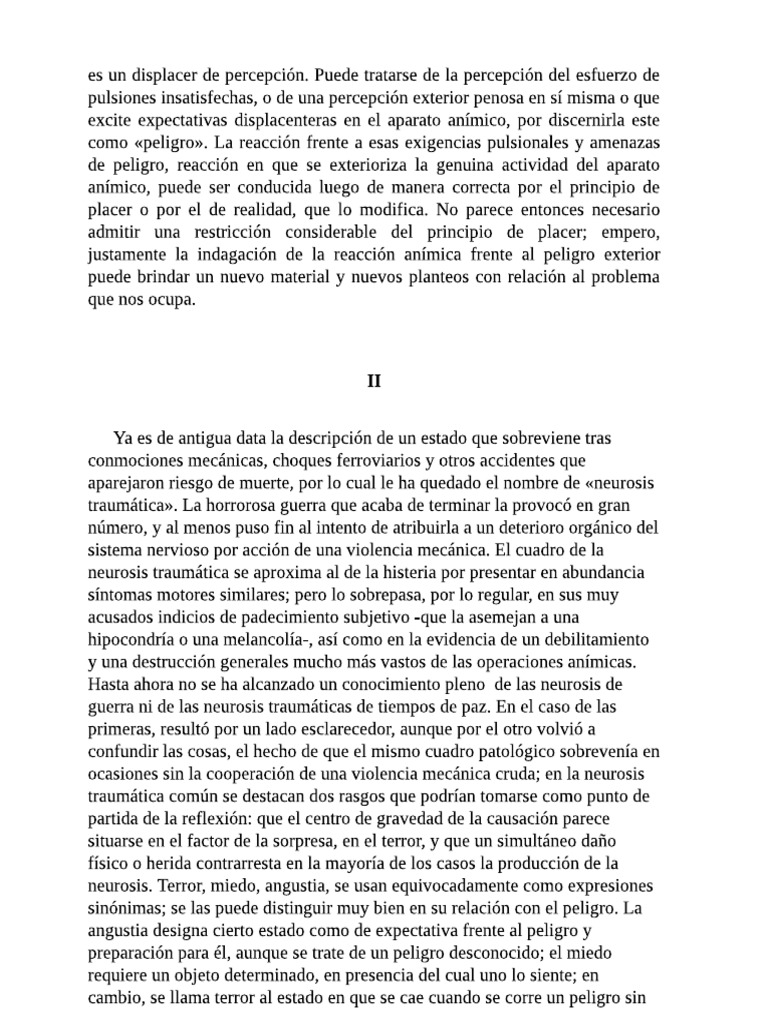 Mas Alla Del Principio de Placer Cap 2 | PDF