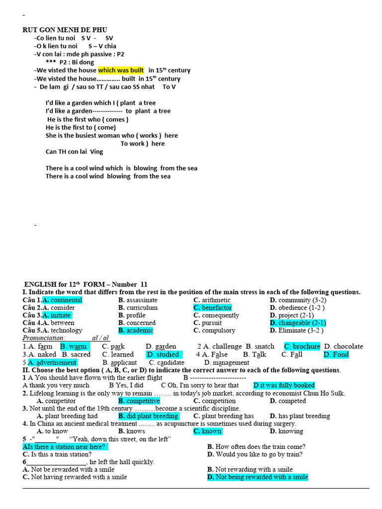 English For 12th Form - Doc n10 | PDF | Birth Rate | Communication