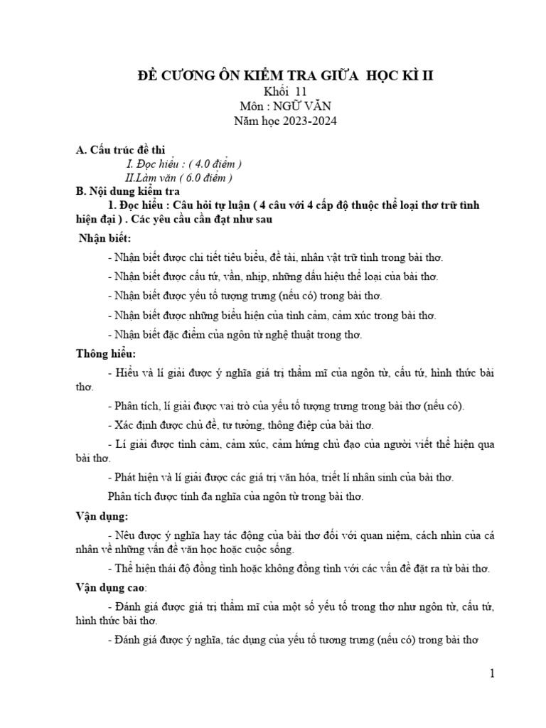 de-cuong-giua-ki-2-khoi-11-65e72466638eflno07 | PDF