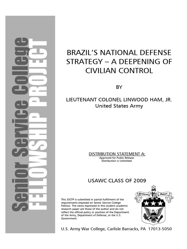 Brazil's Defense Strategy Analysis | PDF | Brazil | Luiz Inácio Lula Da ...