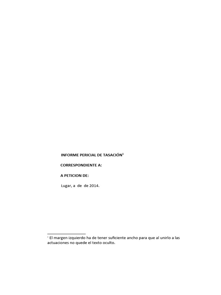Plantilla_modelo_de_informe_pericial_de_tasación | PDF
