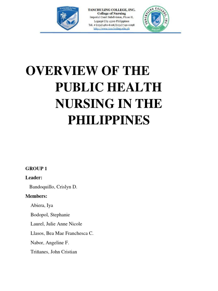 Standards of Public Health Nursing PH | PDF | Nursing | Preventive ...