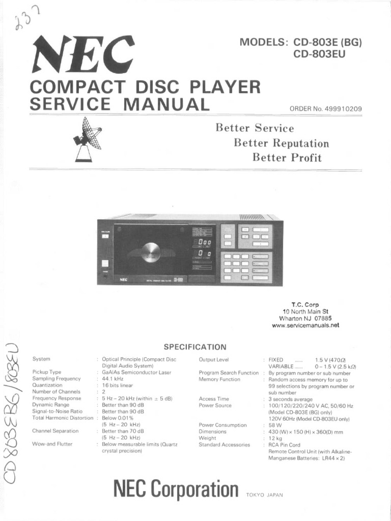 NEC_CD-803E | PDF
