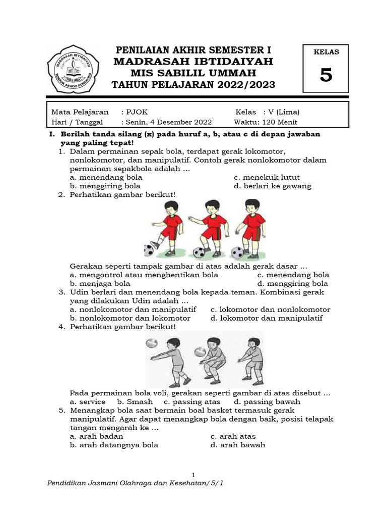 PJOK 5 Oke | PDF | Olahraga & Rekreasi