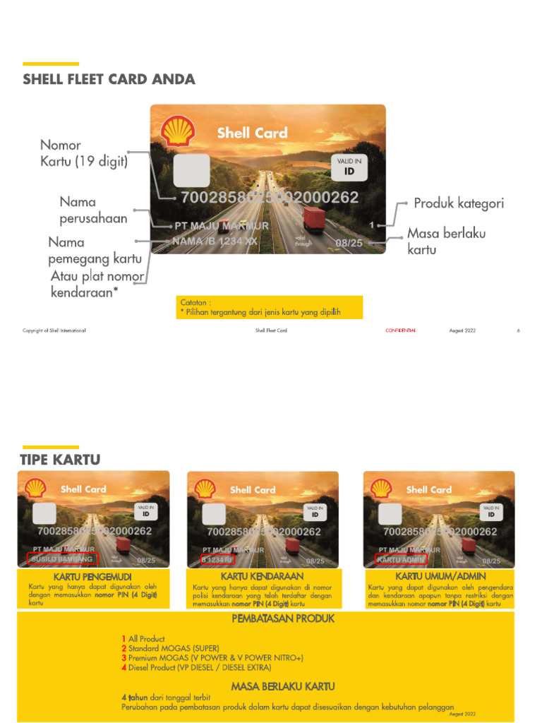 Alur Penggunaan Shell Fleet Card | PDF