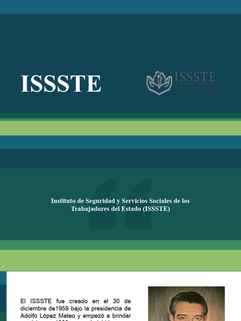 Servicios y Beneficios del ISSSTE | PDF | Pensión