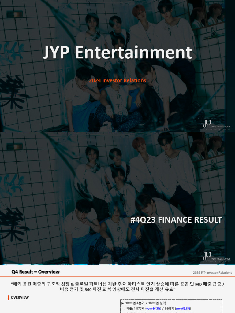 (JYP ENT) 23Q4 - Result - KOR - F | PDF