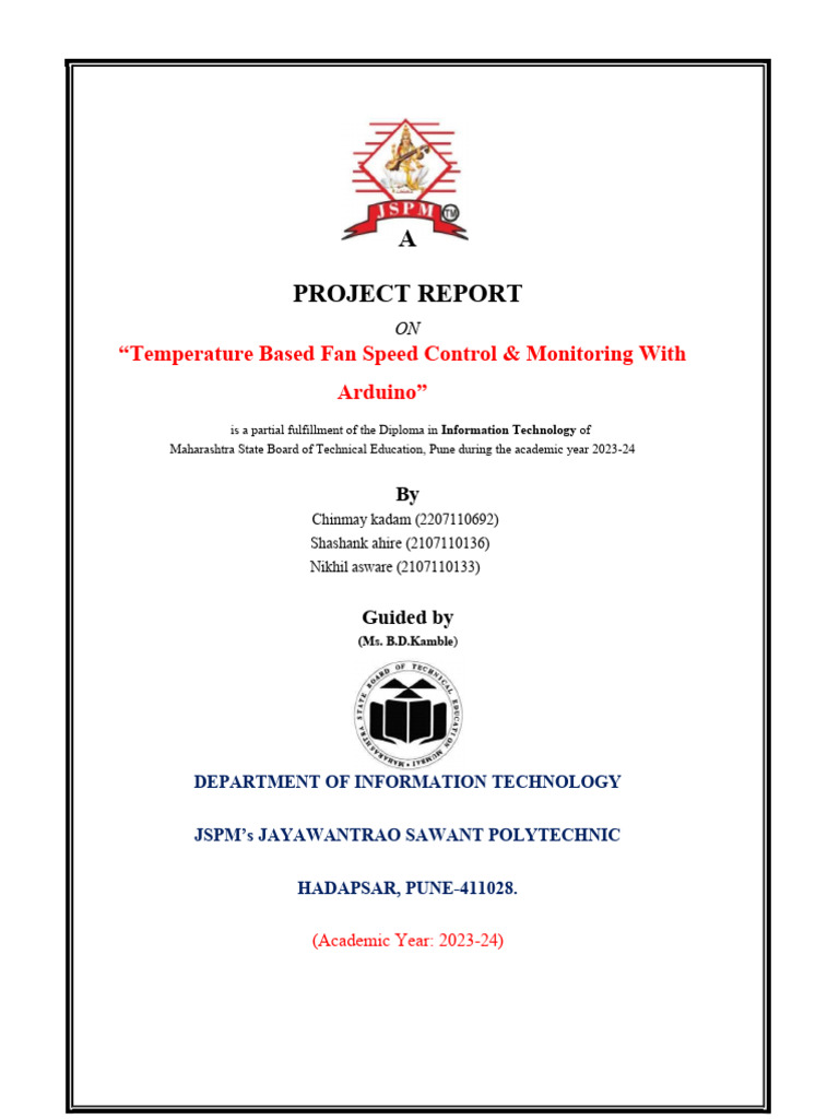 cpp report | PDF | Software Prototyping | Arduino cpp report | PDF | Software Prototyping | Arduino