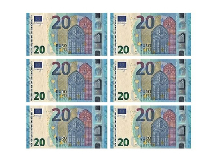 20 Euro Banknote Template Paper Craft | PDF