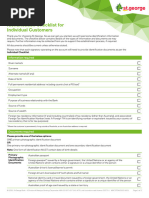 Westpac Individual Customer ID Checklist | PDF | Identity Document ...