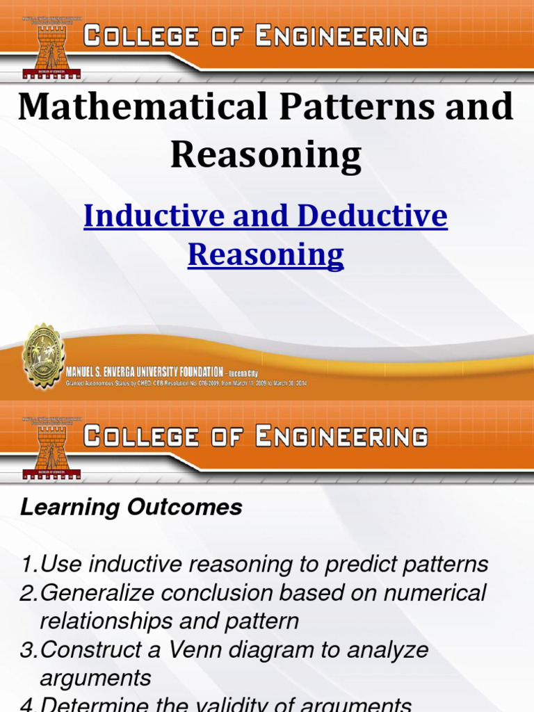 Inductive and Deductive Reasoning | Download Free PDF | Conjecture | Deductive Reasoning