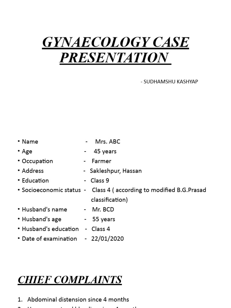 Case Presentation Fibroid Uterus-1 | PDF | Postpartum Period | Menstruation