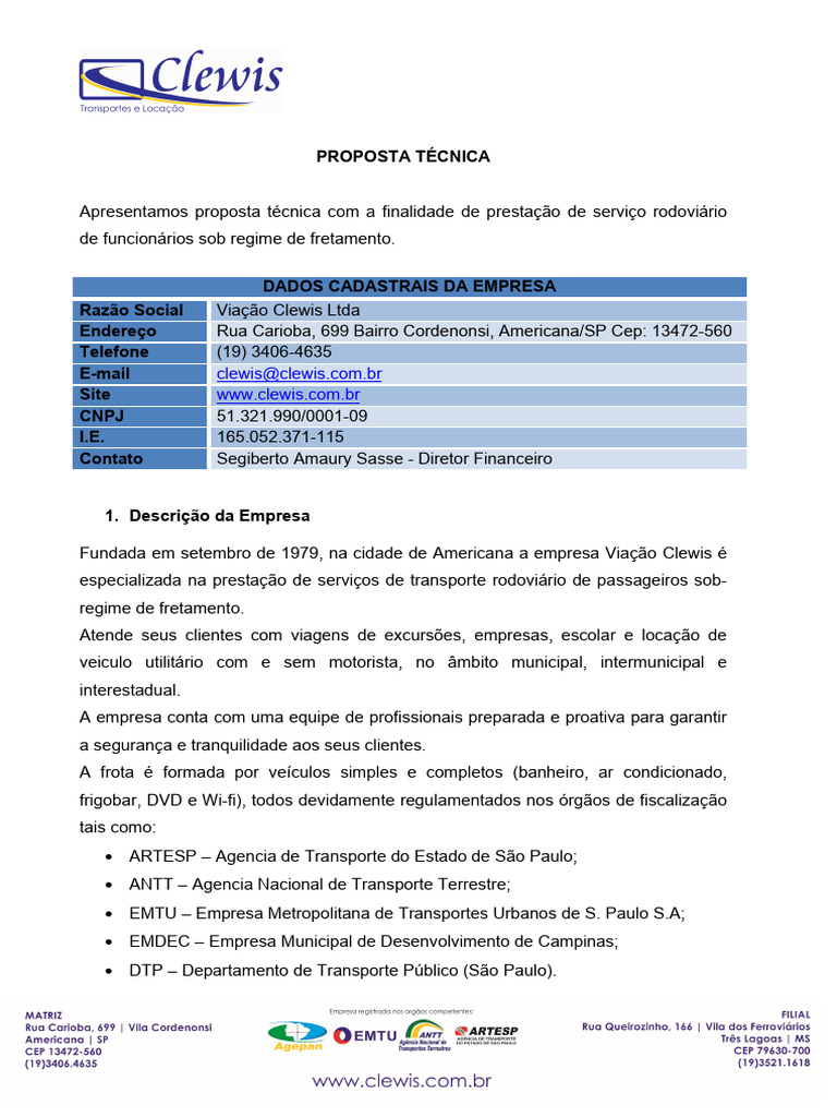 Proposta Tecnica | PDF