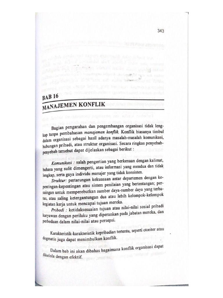 Manajemen Konflik | PDF
