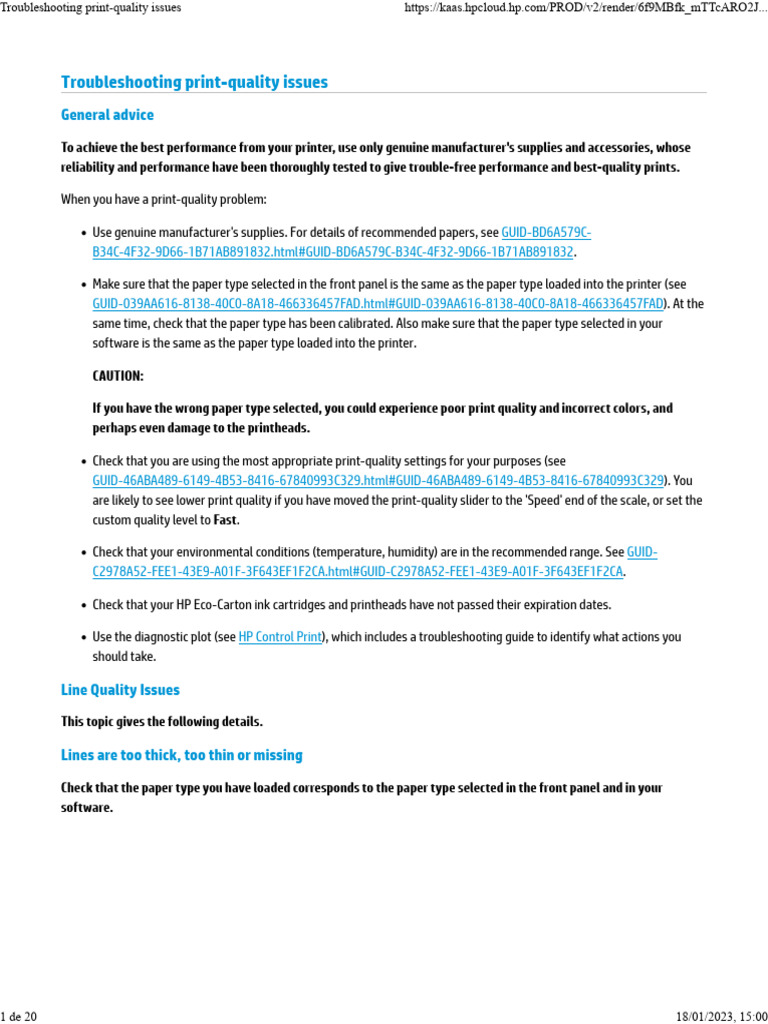 Troubleshooting Print Quality Issues Pdf Printer Computing