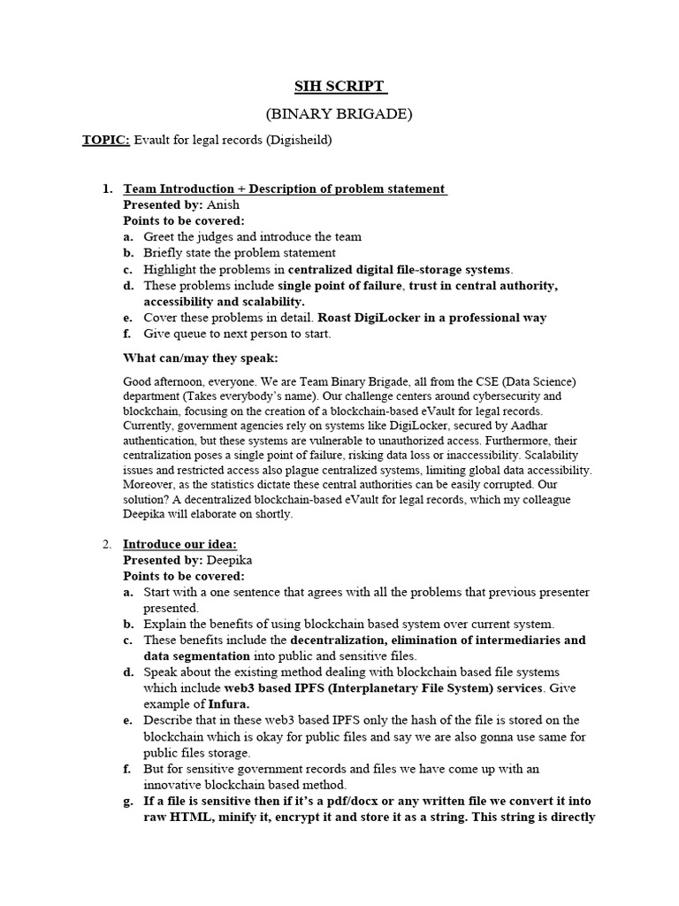 Sih Script | PDF | Authentication | Encryption