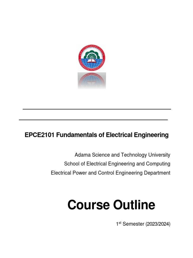 Fundamentals of Electrical Engineering Course Outline | PDF | Electrical Network | Electricity