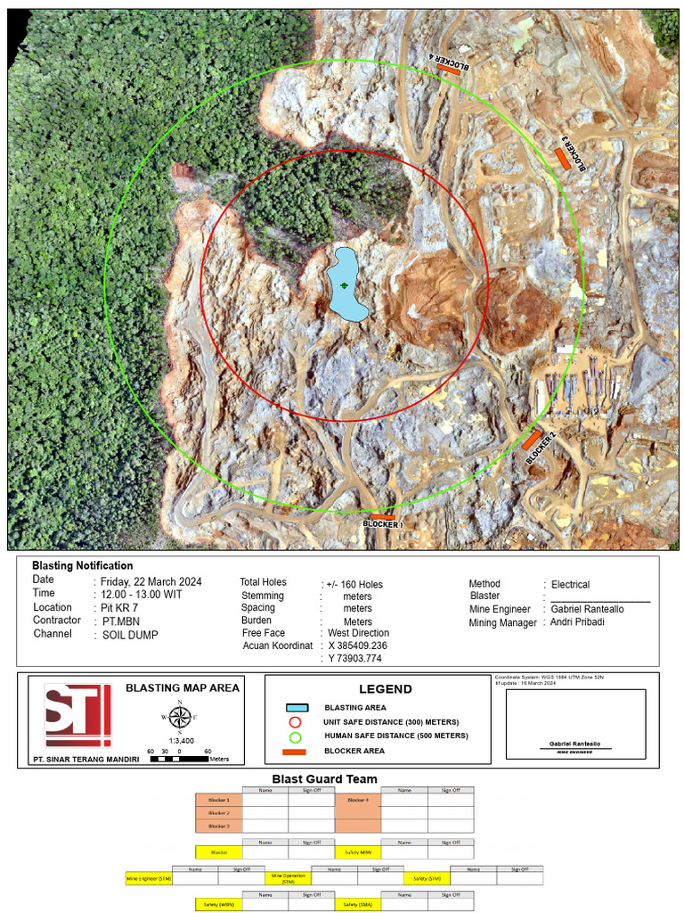 22032024 Stm Blast Notification | PDF | Geodesy | Cartography