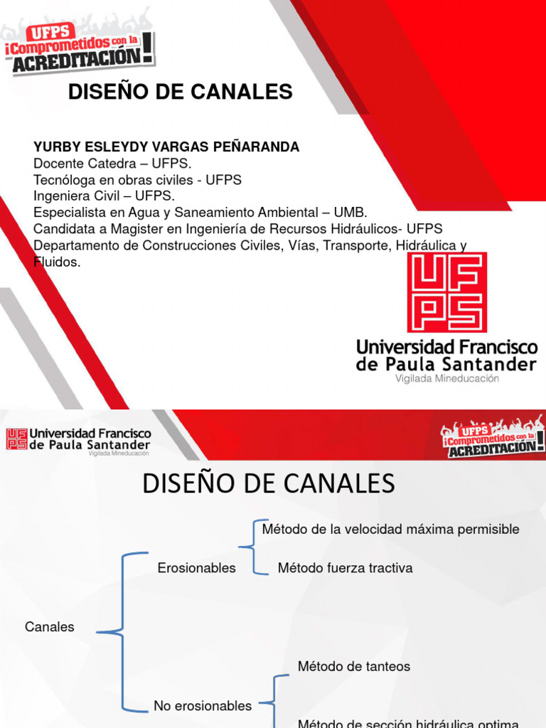 Diseño De Canales Pdf Ingeniero Civil Ciencias De La Tierra