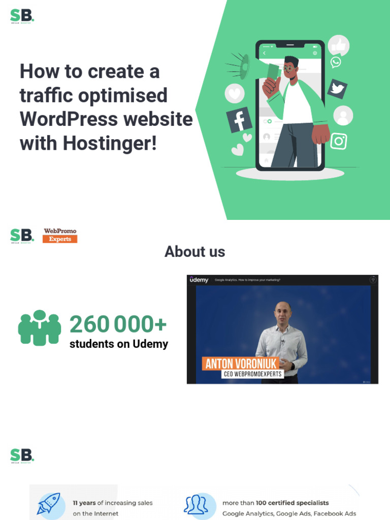 How To Create A Traffic Optimised WP Website With Hostinger! | PDF | Domain Name | World Wide Web