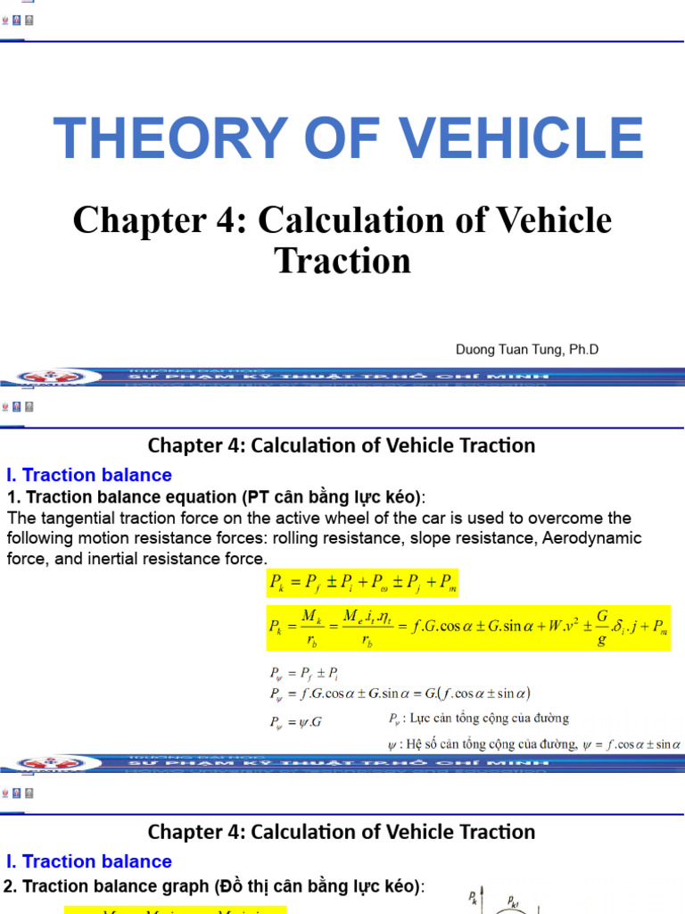 Chapter 4_Calculation of Vehicle Traction (1) | PDF