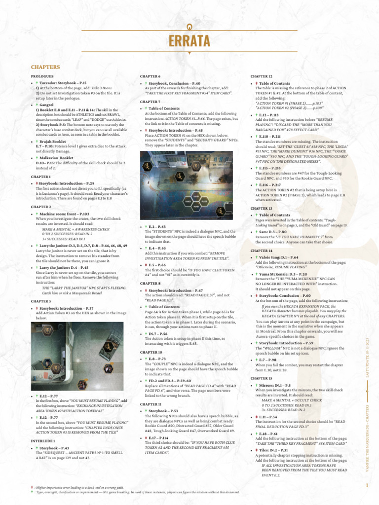 Errata: Chapters | PDF