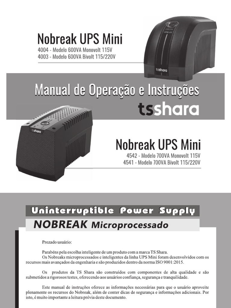 Manual UPS Mini 600 700 Fev23 Rev.0 WEB | PDF